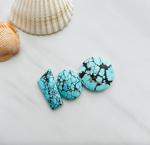 Natural Yungai Turquoise Cabochons – Turquoise Moose