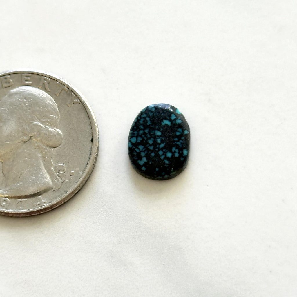 Small Deep Blue Round Lander Blue Turquoise - Turquoise Moose