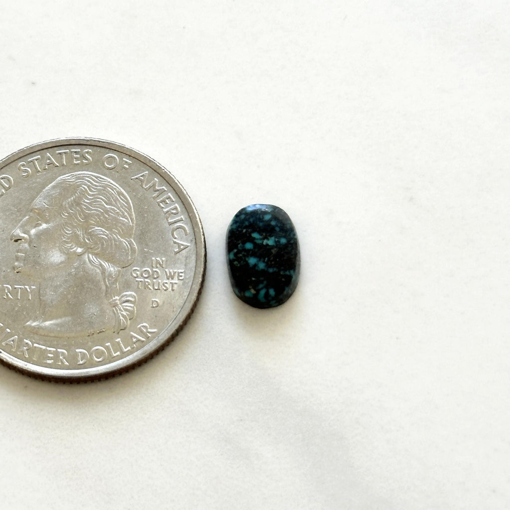 Small Deep Blue Oval Lander Blue Turquoise - Turquoise Moose