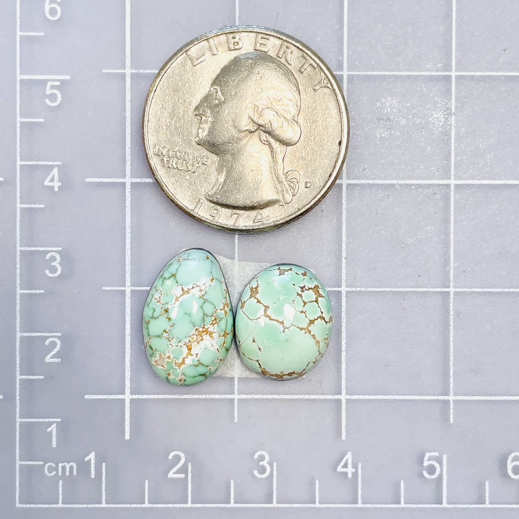 Medium Sky Blue Mixed Carico Lake Turquoise, Set of 2 - Turquoise Moose