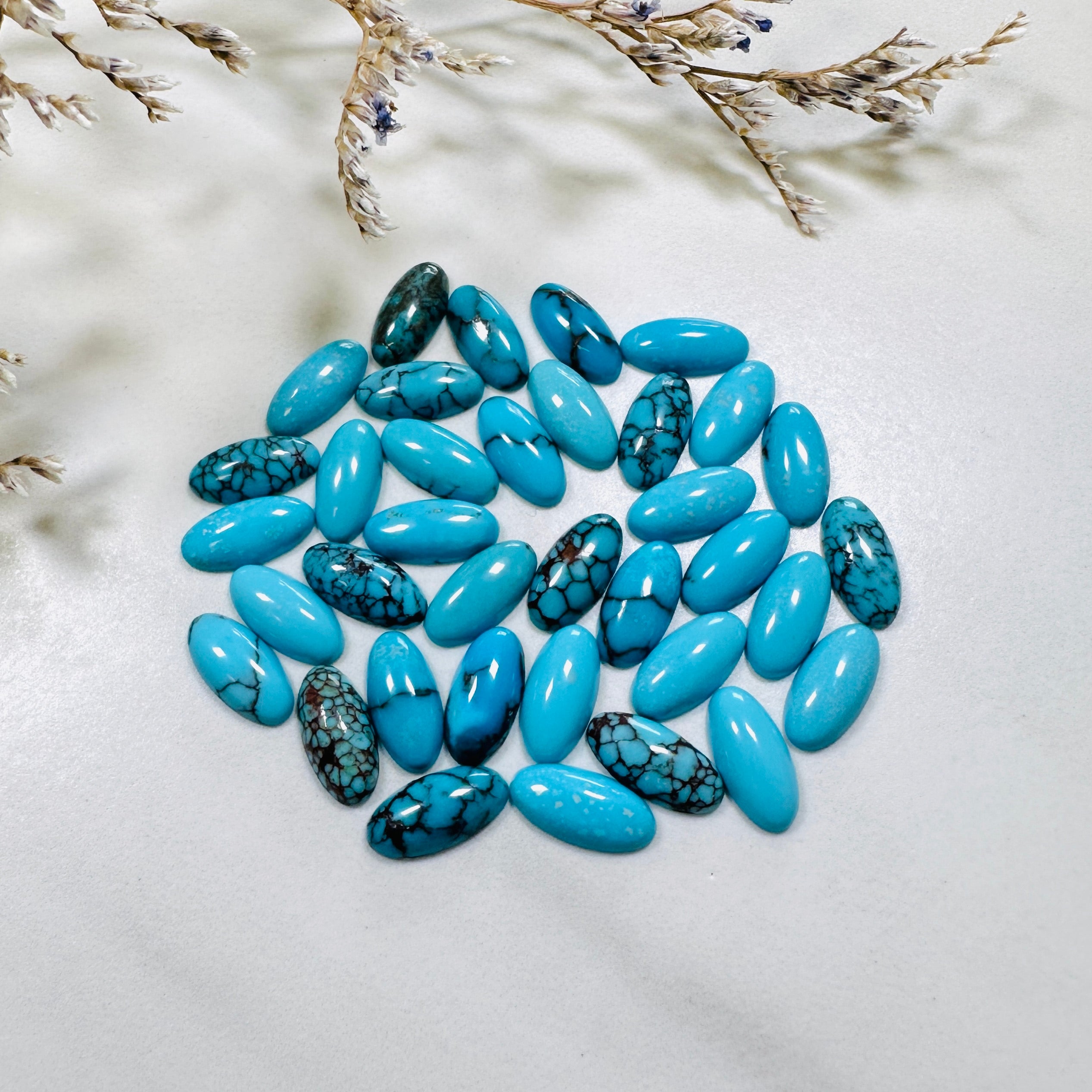 5x10mm Surfboard Prince Egyptian, Set of 4 – Turquoise Moose