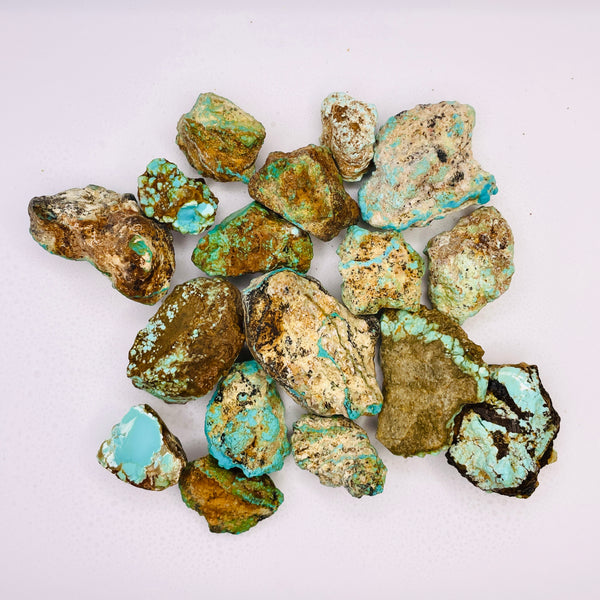 Rough Stones - Natural Number 8 Turquoise Chunks – Turquoise Moose