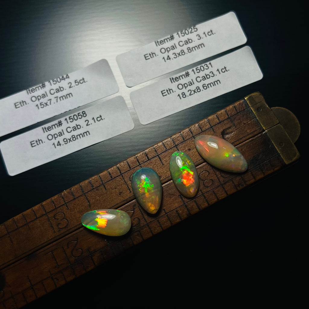 Authentic Ethiopian Mixed Opal Cabochons, set of 4 – Turquoise Moose