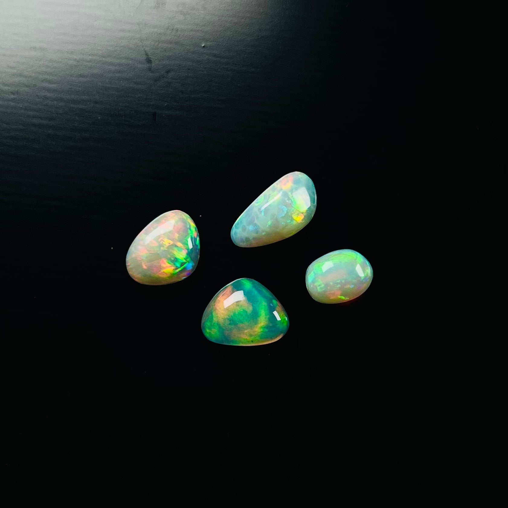 Authentic Ethiopian Mixed Opal Cabochons, set of 4 – Turquoise Moose