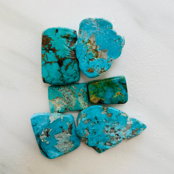Rough Stones - Natural Yungai Turquoise Slabs – Turquoise Moose