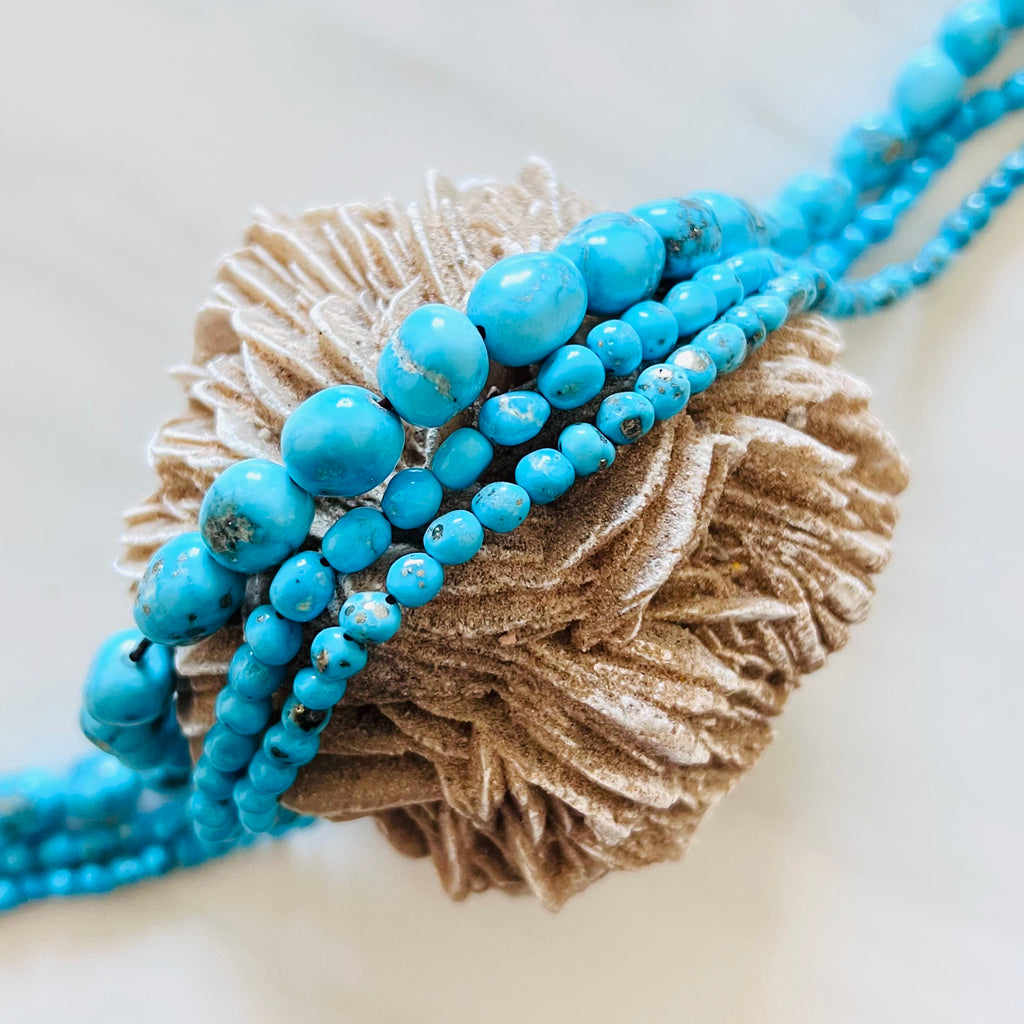 Sky Blue Blue Ridge Turquoise Smooth Nugget Beads – Turquoise Moose