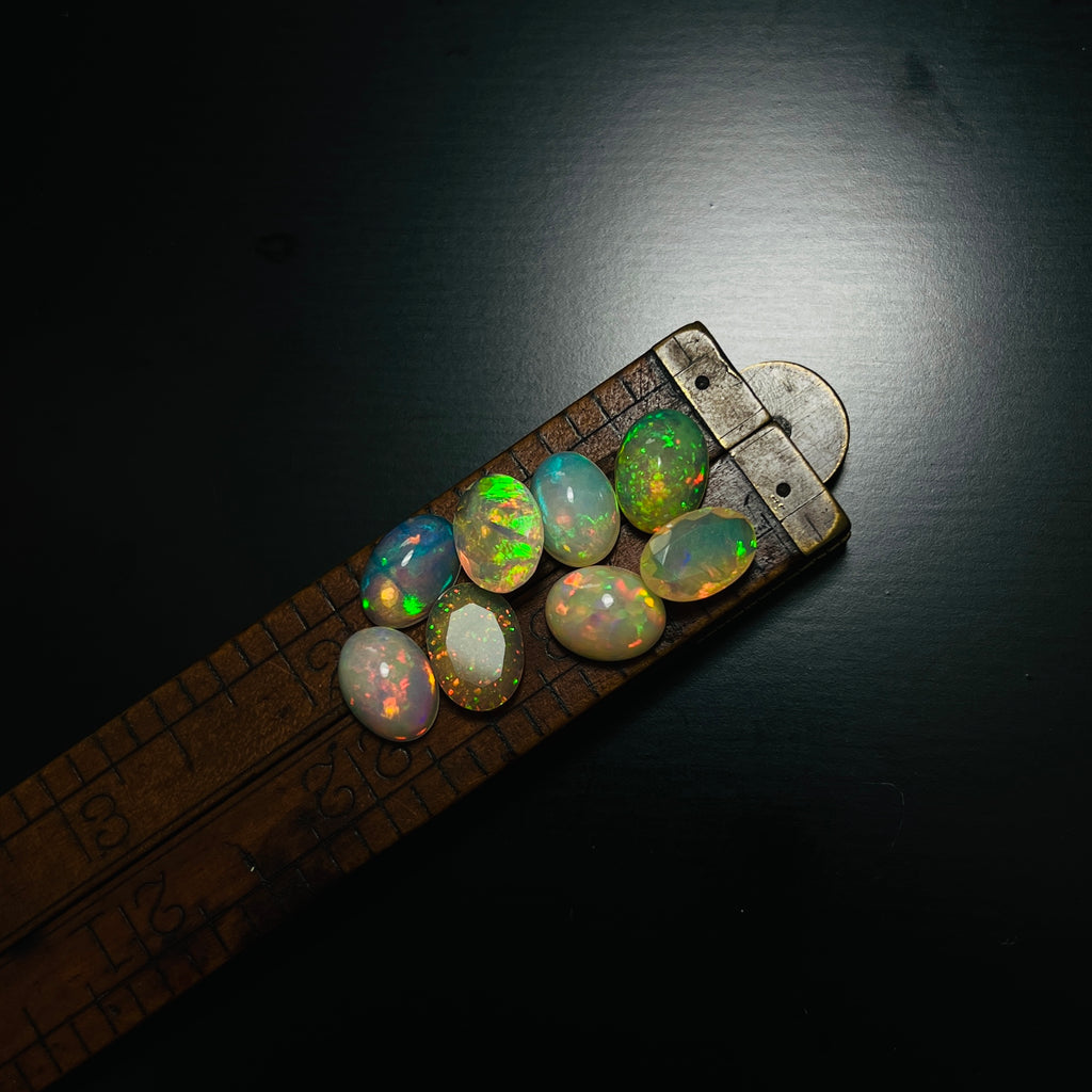 Authentic Ethiopian Small Mixed Opal faceted and cabochons – Turquoise ...